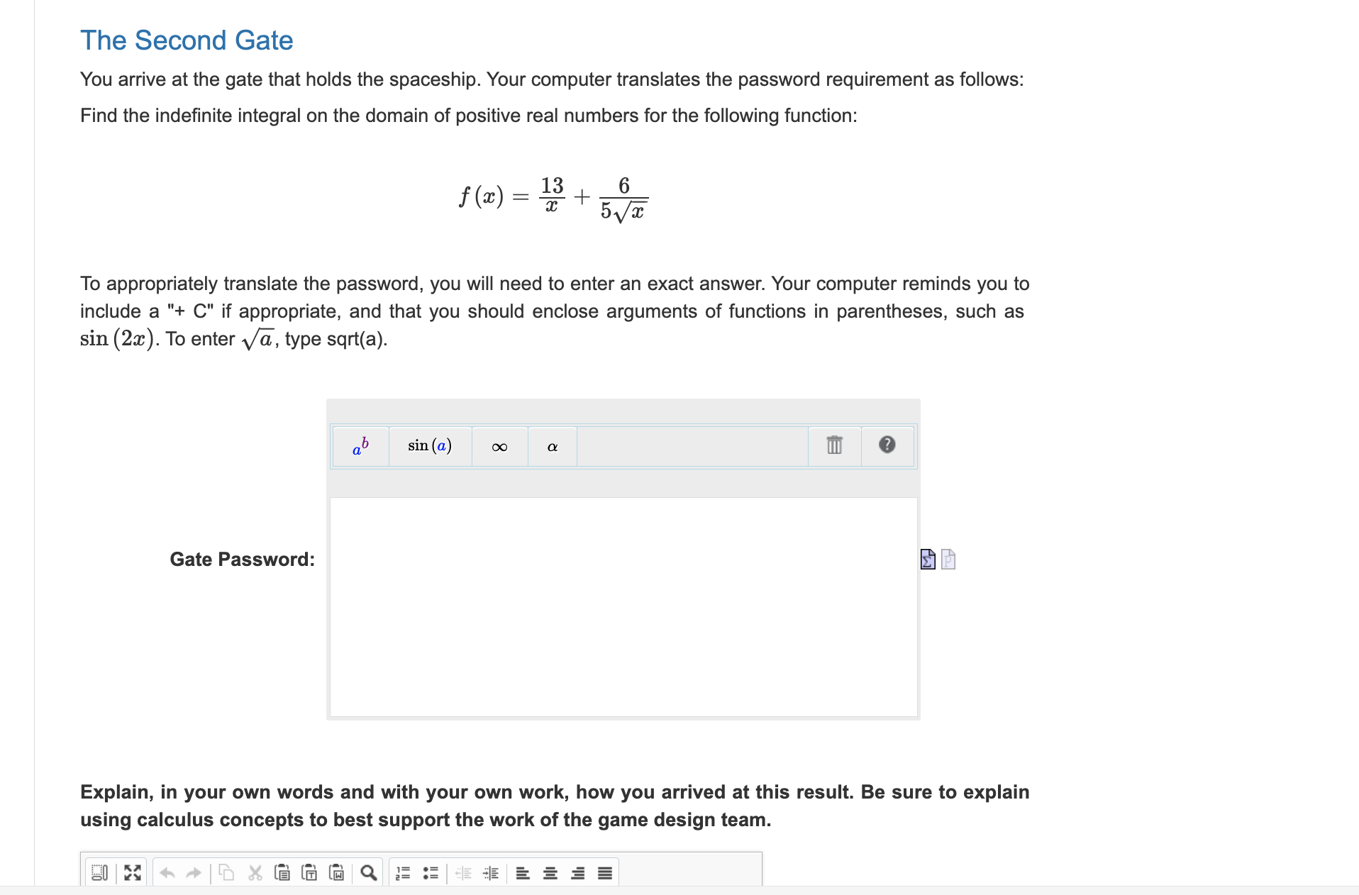 Solved The Second Gate You arrive at the gate that holds the | Chegg.com