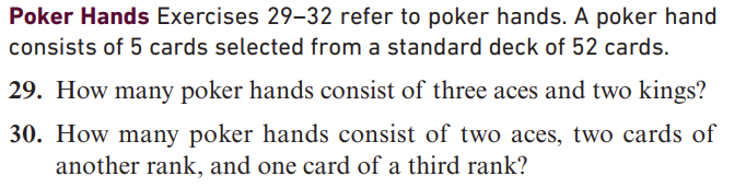 Solved Poker Hands Exercises 29-32 refer to poker hands. A | Chegg.com