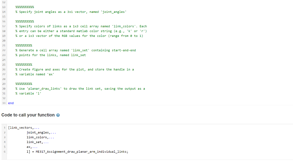 Solved Make a plot of a planar a 3-link arm, with each link | Chegg.com