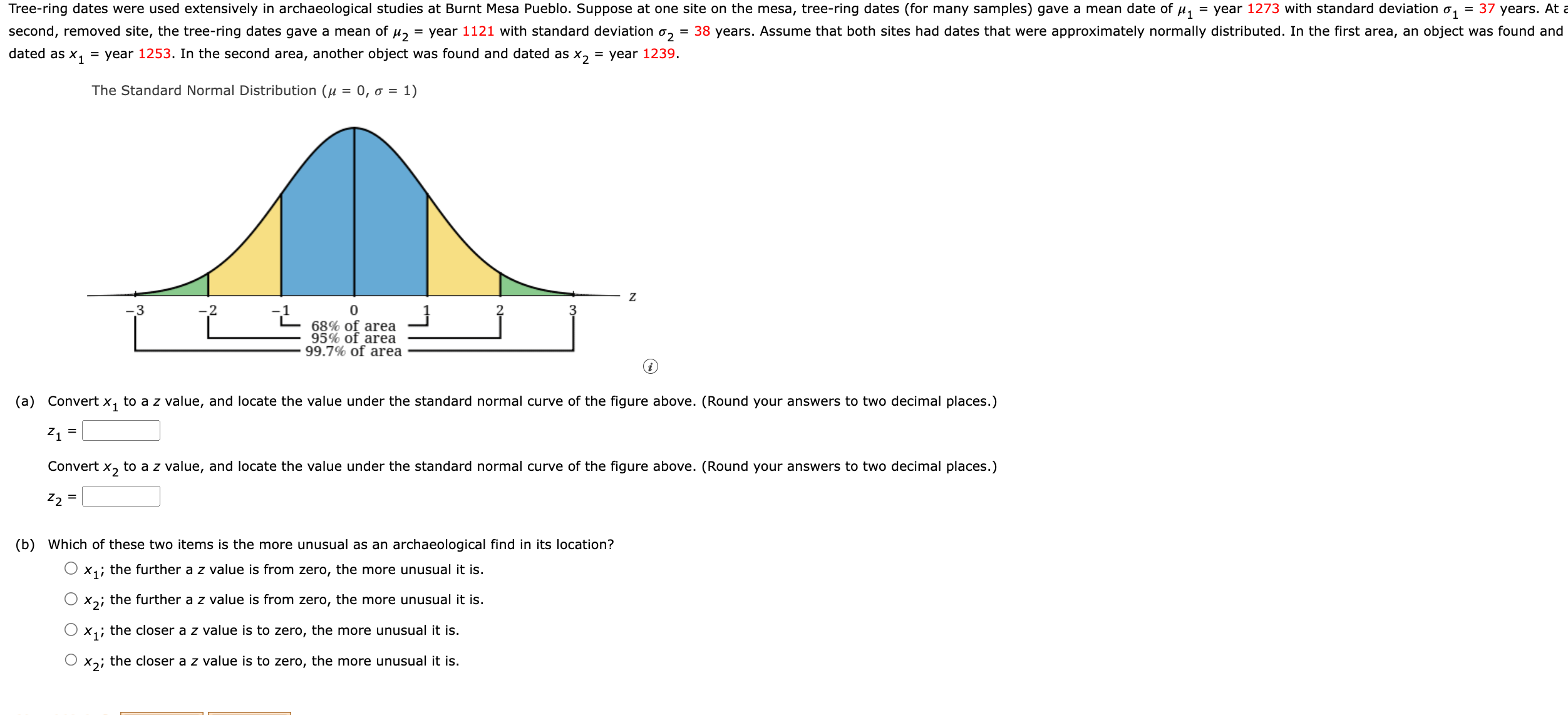 Solved dated as x1= ﻿year 1253. ﻿In the second area, another | Chegg.com