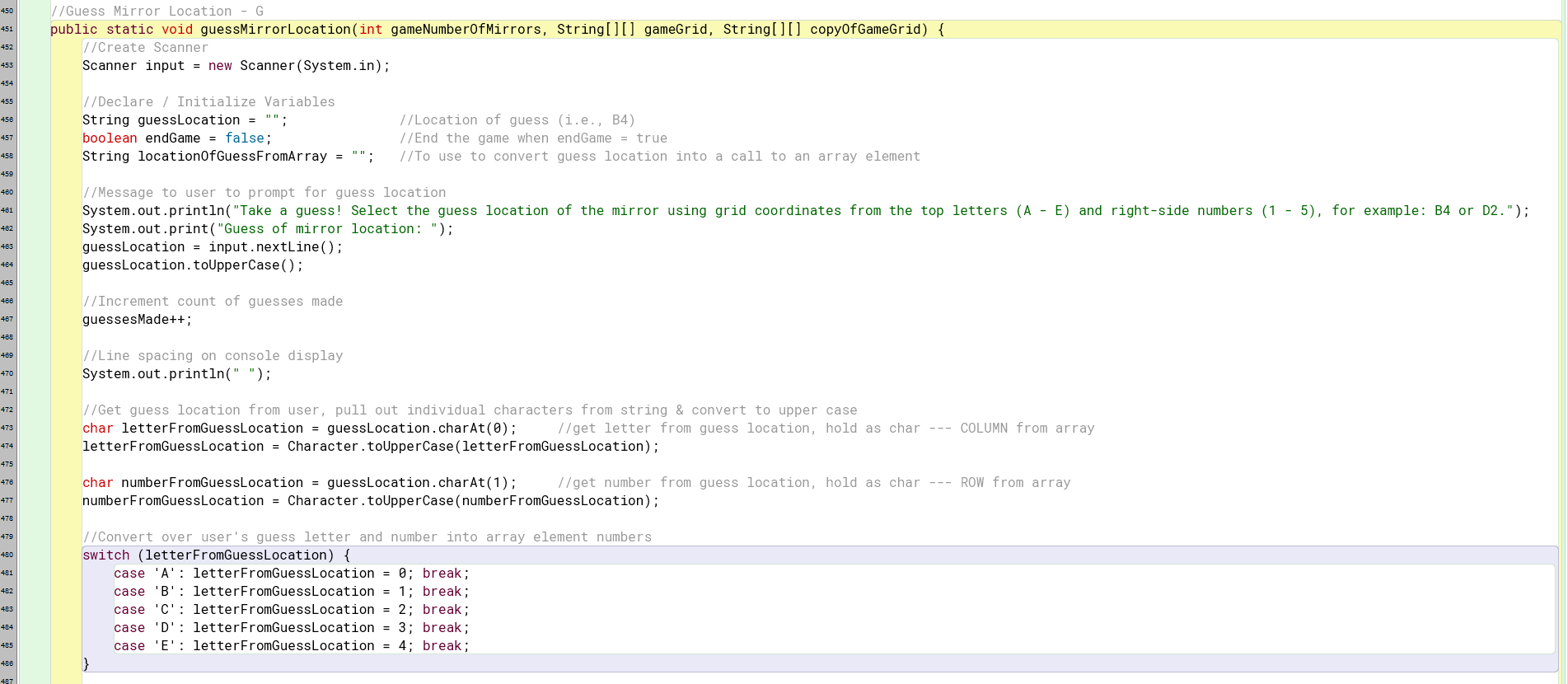 Solved IN JAVA: How can I create a copy of my 2D array, and | Chegg.com