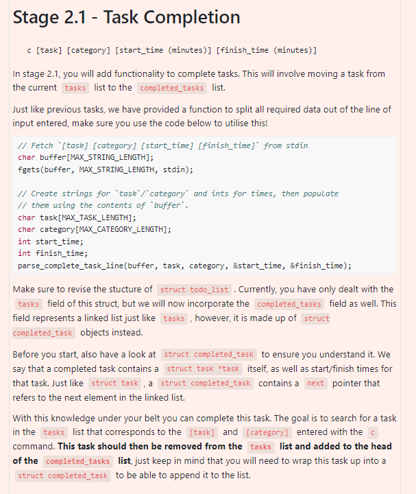 Solved stage L.I - lask completion c [task] [category] | Chegg.com