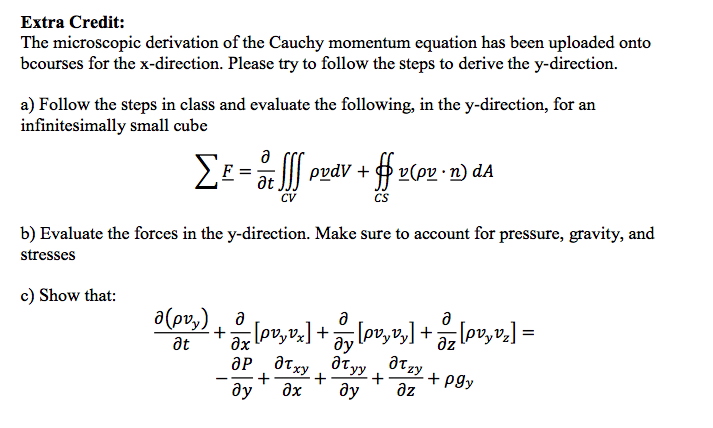 Extra Credit: The microscopic derivation of the | Chegg.com