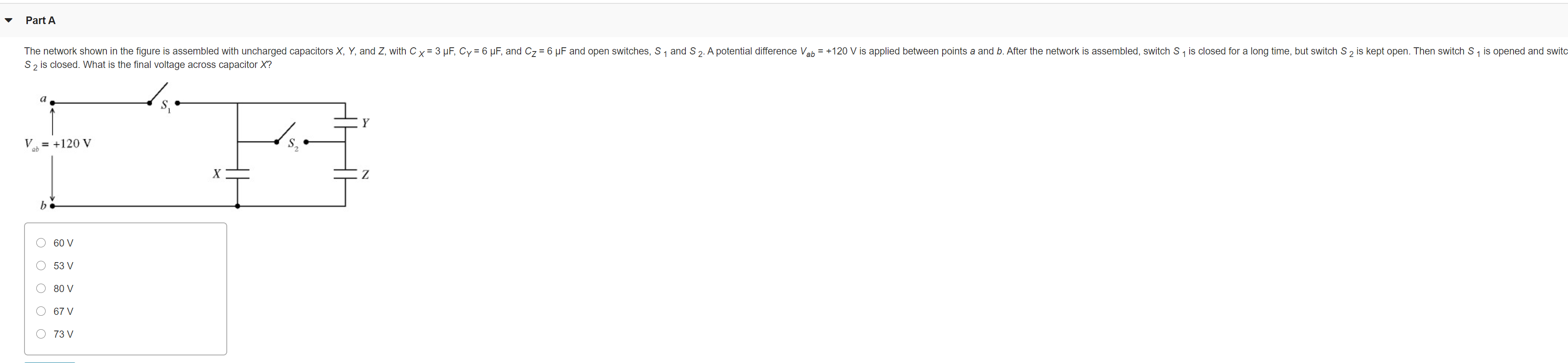 Solved Part A The network shown in the figure is assembled | Chegg.com