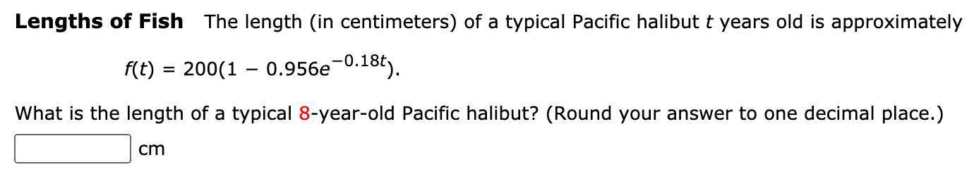 Solved Lengths of Fish The length (in centimeters) of a | Chegg.com