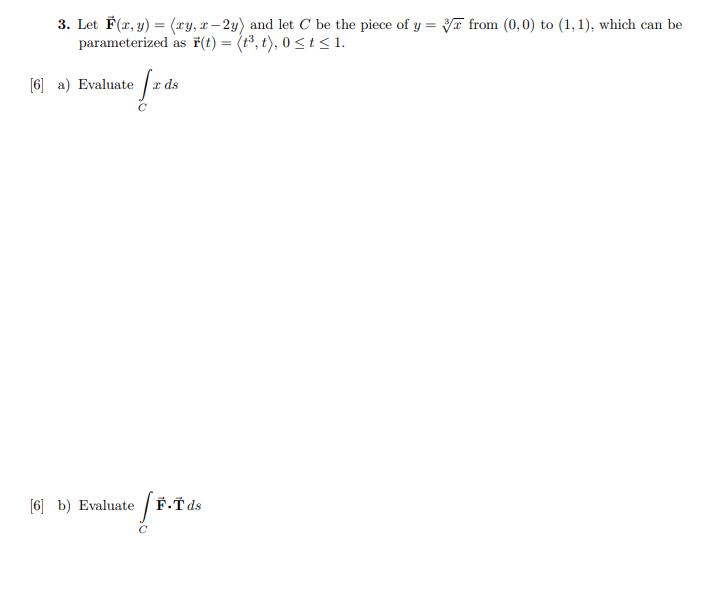 3. Let F(x,y)= xy,x−2y and let C be the piece of | Chegg.com
