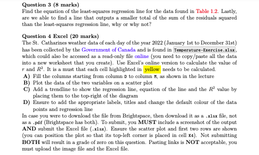 Solved Question 3 (8 marks) Find the equation of the | Chegg.com