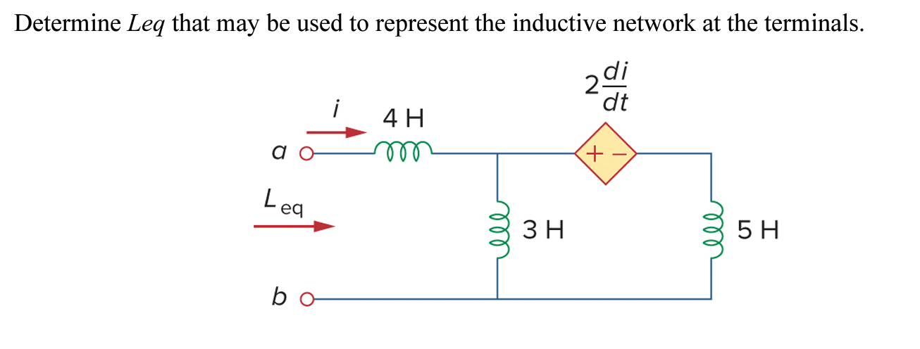Solved Determine Leq that may be used to represent the | Chegg.com