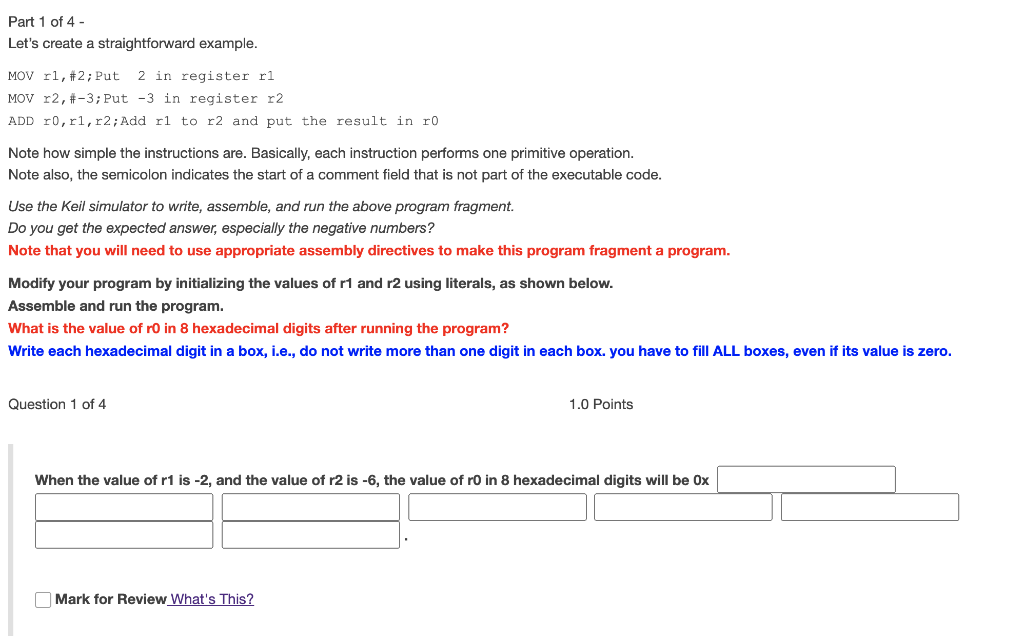 Part 1 of 4 - Let's create a straightforward example. | Chegg.com