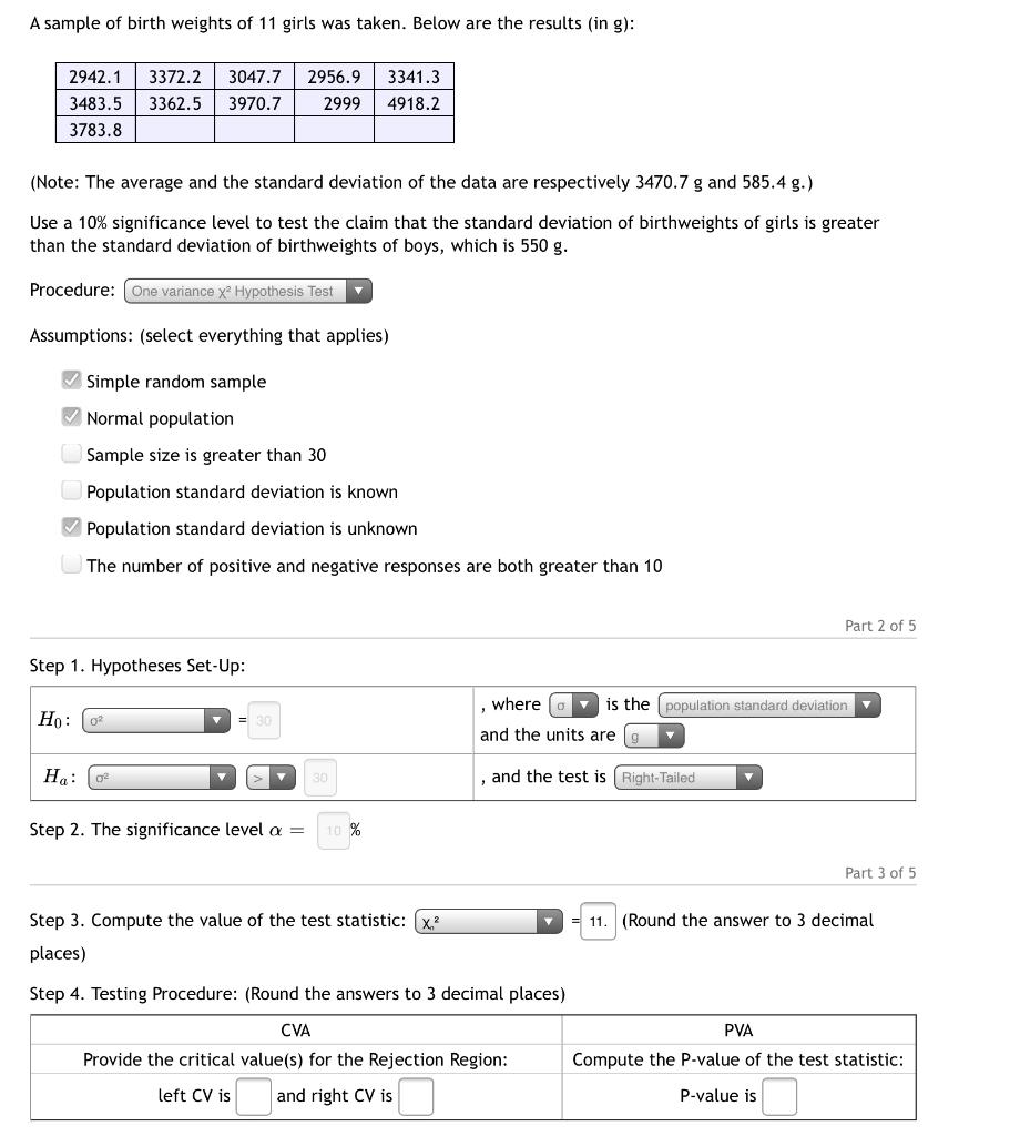 Solved Step by step on how to calculate the left CV and or | Chegg.com