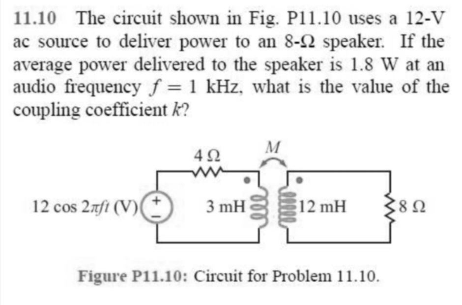 11.10 ﻿The circuit shown in Fig. P11.10 ﻿uses a | Chegg.com