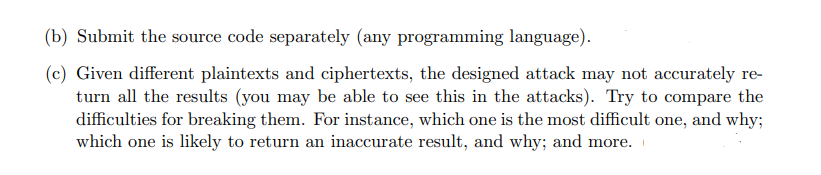 Implementing an attack on Vigenère ciphers (in case | Chegg.com
