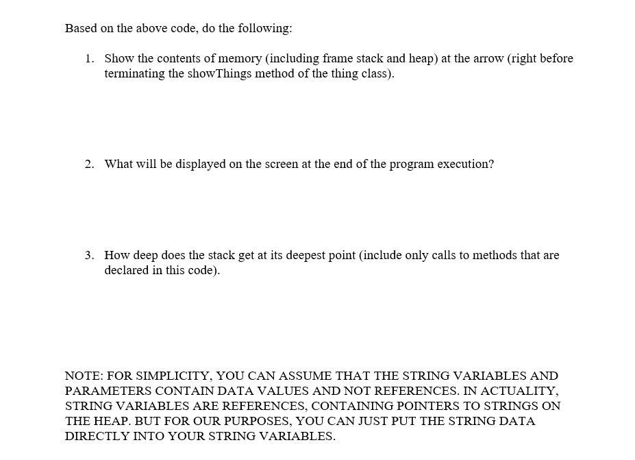 Solved Consider the following program code: public class | Chegg.com