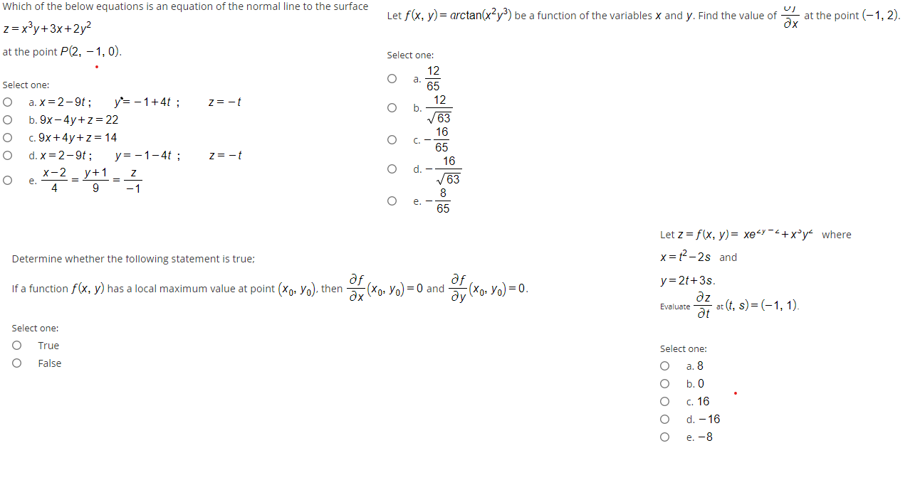 Solved Let f(x, y)= arctan(x2y3) be a function of the | Chegg.com