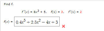 Solved Find f. | Chegg.com