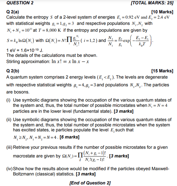 Solved N N-82exp Seapleid E- - QUESTION 2 [TOTAL MARKS: 25] | Chegg.com