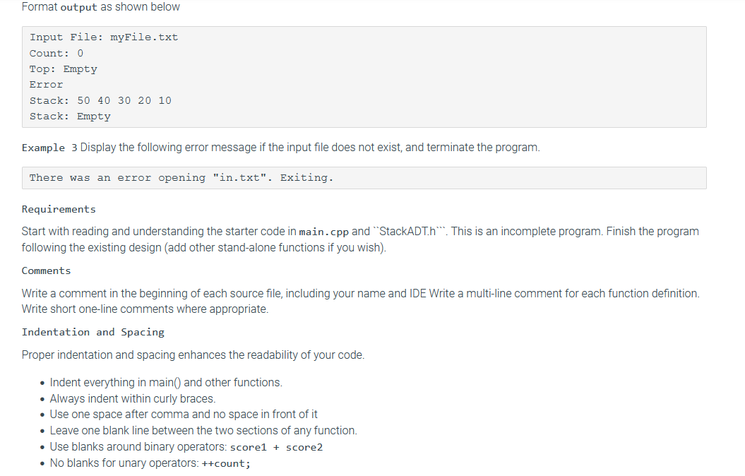 Solved 39 Lab Stacks 4 Stack Adt Stack Adt Class 