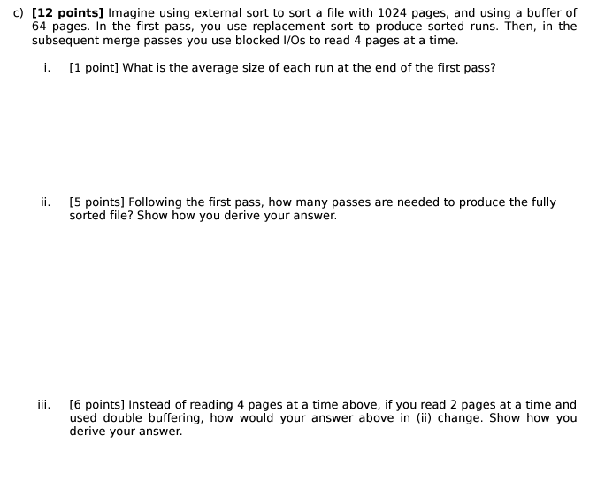 Solved Question 1 30 Points Indexing And Sorting A 6 1008