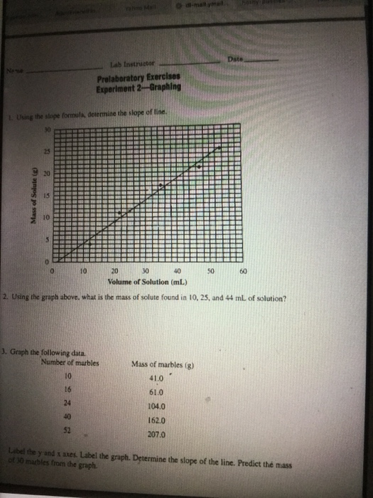 Solved Lab Instructor Prelaboratory Exercises Experiment 2 | Chegg.com