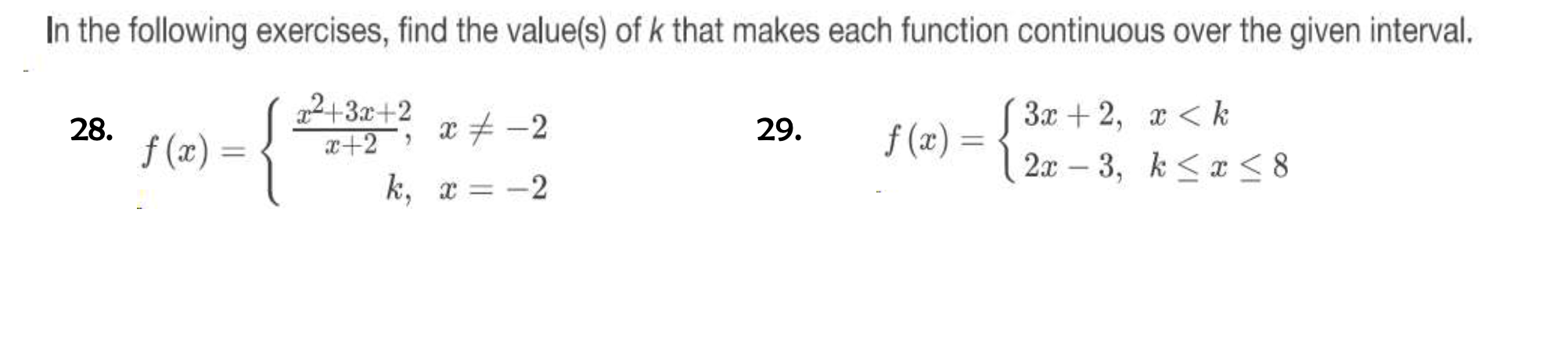 Solved In the following exercises, find the value(s) of k | Chegg.com