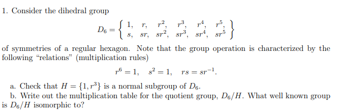Solved Consider the dihedral | Chegg.com