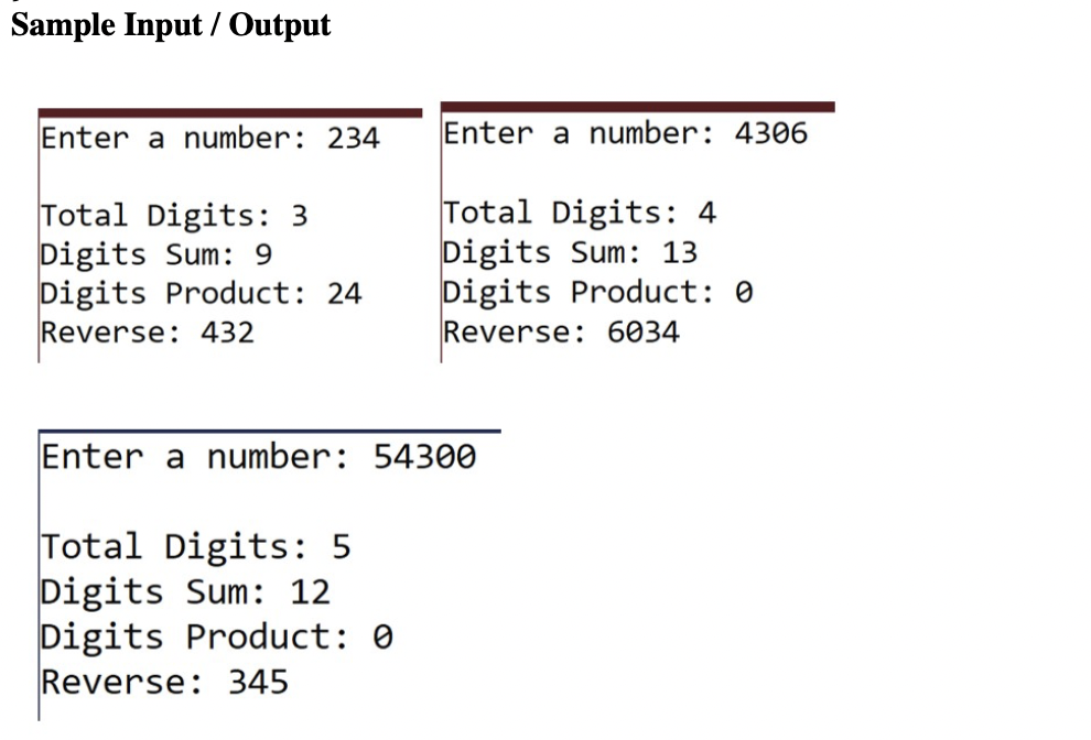 Solved Implement The Function Digits Counter The Function 7545