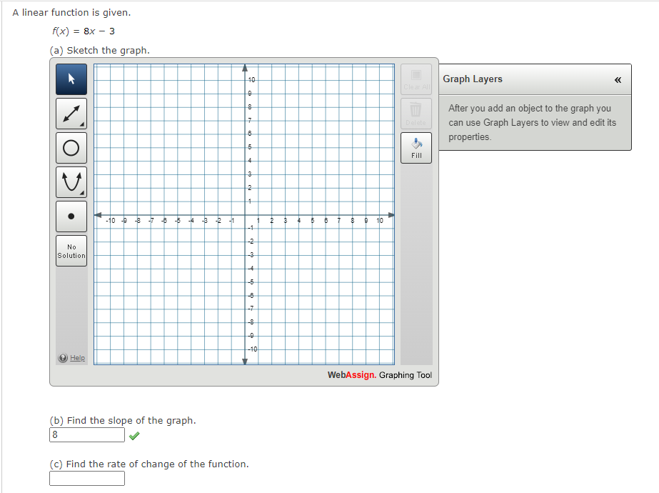 Solved A linear function is given. f(x)=8x−3 (a) Sketch the | Chegg.com