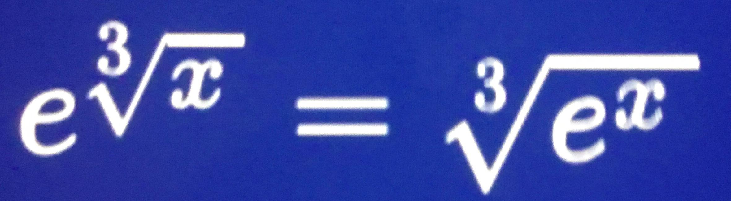 Solved e3x=3ex | Chegg.com