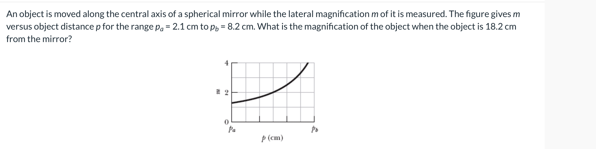 Solved An object is moved along the central axis of a | Chegg.com