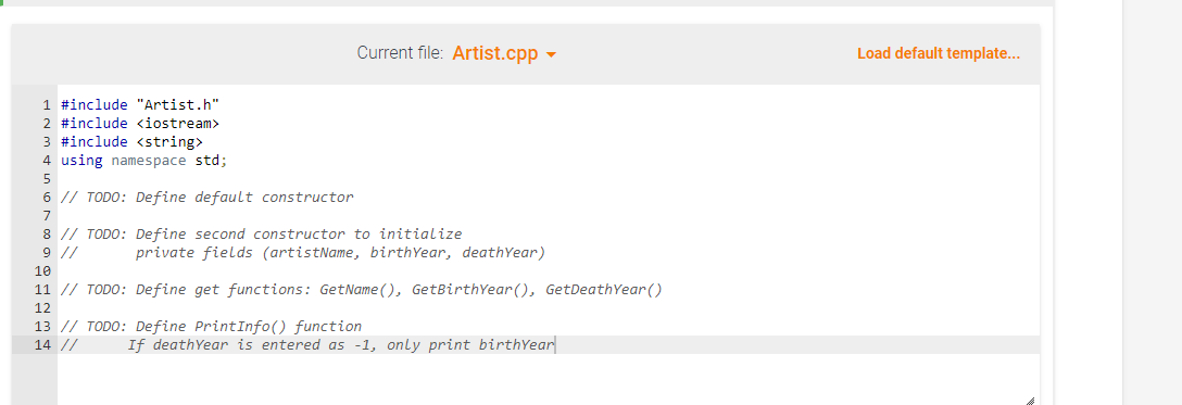 Solved 7.25 LAB: Artwork label (classes/constructors) Given | Chegg.com