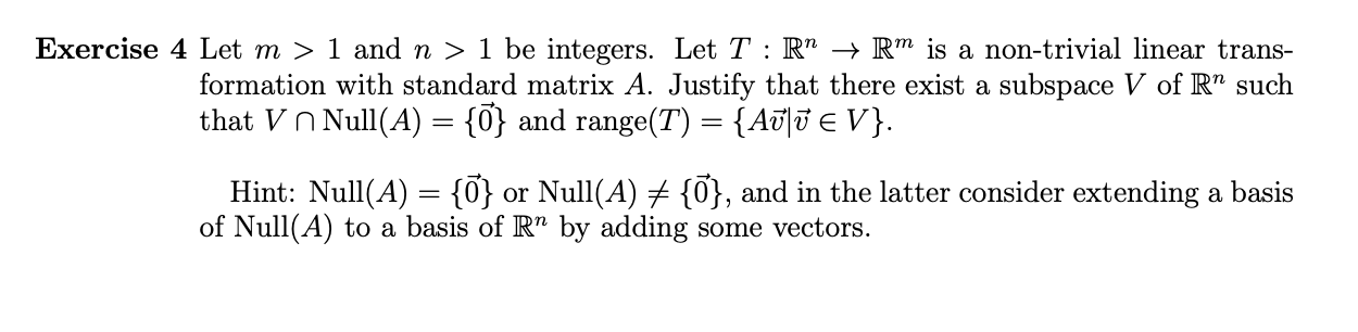 Solved Exercise 4 ﻿Let m>1 ﻿and n>1 ﻿be integers. Let | Chegg.com