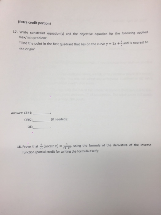 Solved Write constraint equation(s) and the objective | Chegg.com