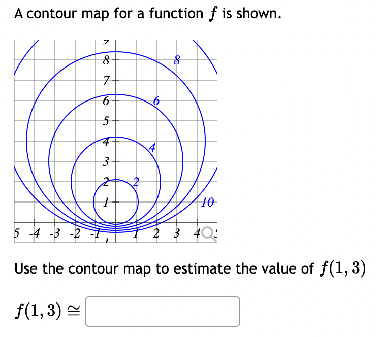 Solved A contour map for a function f is shown. Use the | Chegg.com