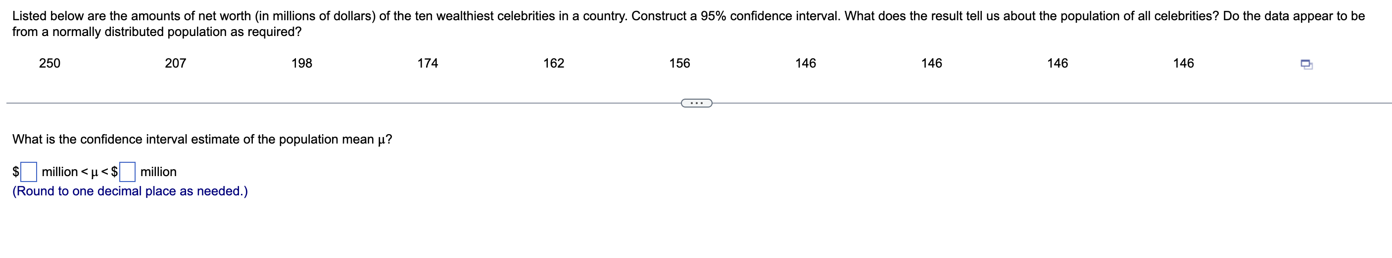 Solved from a normally distributed population as | Chegg.com