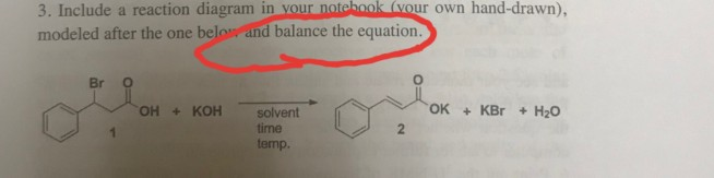 Solved 3. Include a reaction diagram in vour notebook (vour | Chegg.com