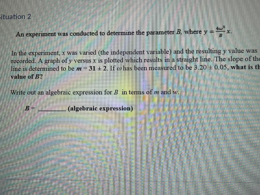 Solved An experiment was conducted to determine the | Chegg.com