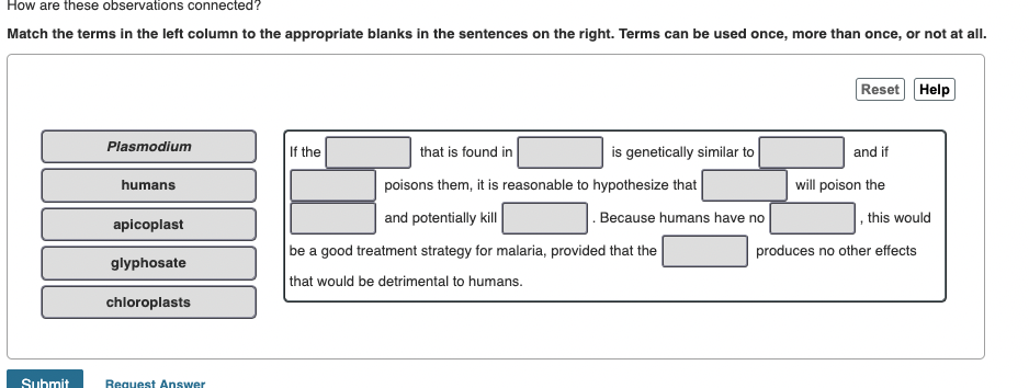 Solved How are these observations connected?Match the terms | Chegg.com