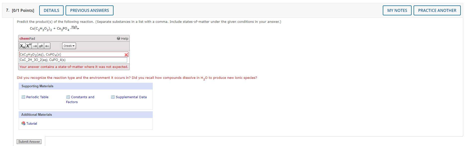 Solved Predict the product(s) of the following reaction. | Chegg.com