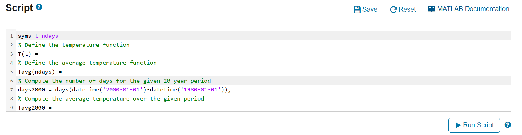 Calculate the Average Temperature My Solutior The | Chegg.com