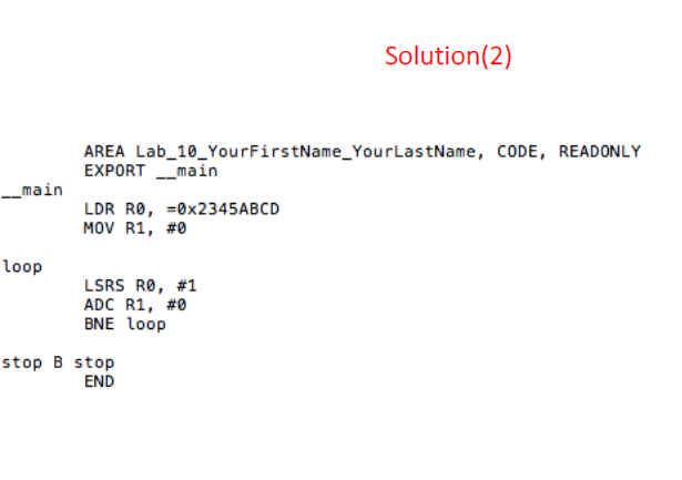 Solution(2) AREA Lab_10_YourFirstName_YourLastName, | Chegg.com