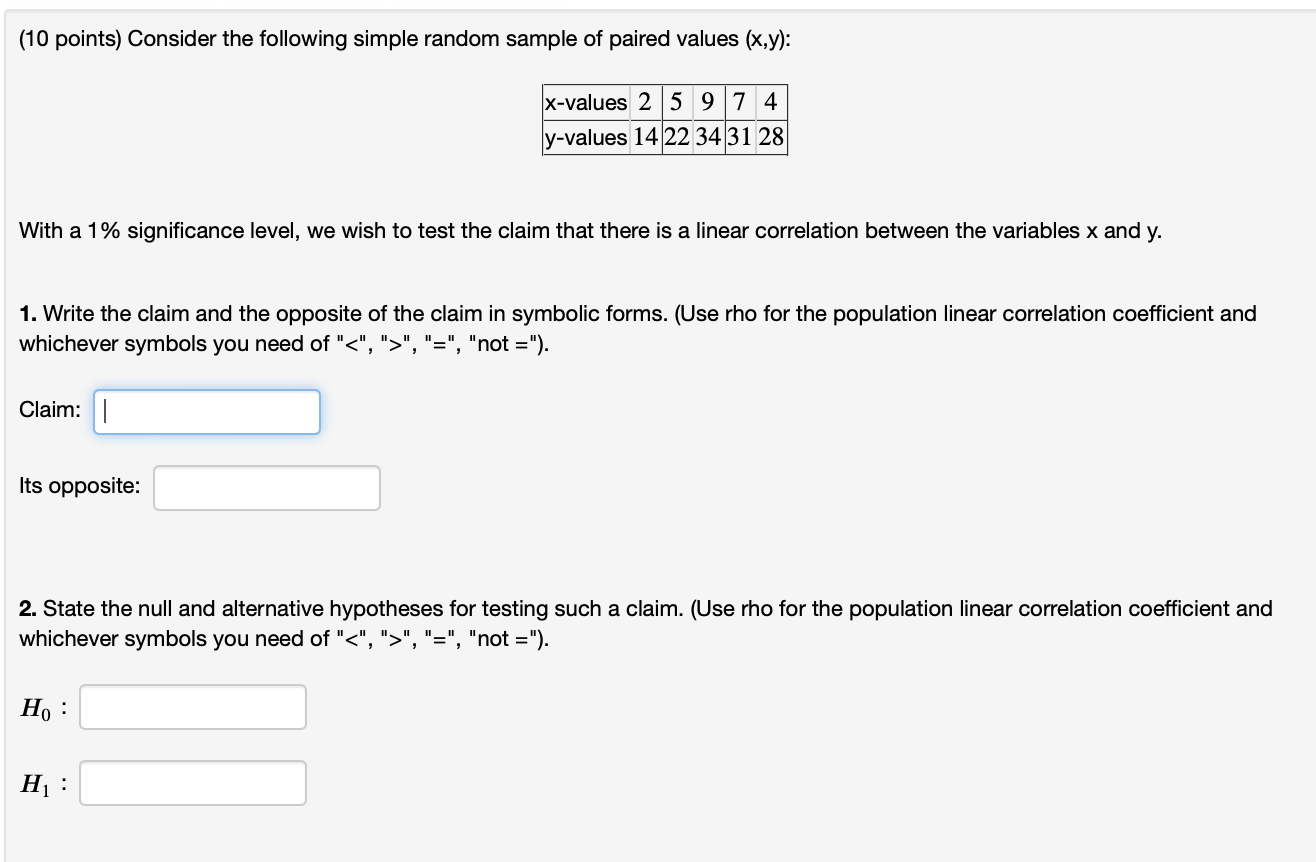 Solved (10 points) Consider the following simple random | Chegg.com