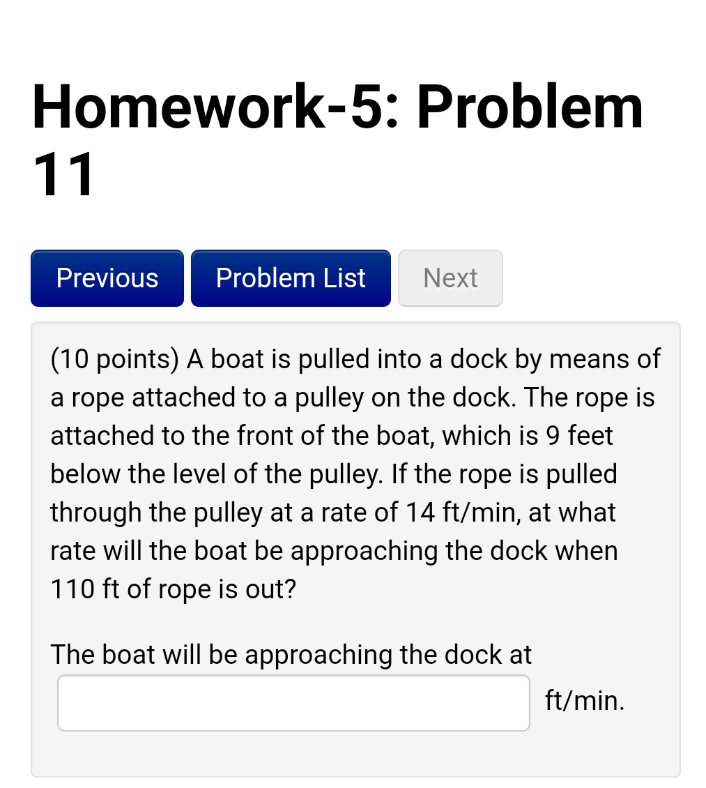 Solved Homework-5: Problem (10 points) A boat is pulled into | Chegg.com