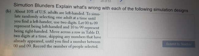 Solved Simution Blunders Explain what's wrong with each of | Chegg.com
