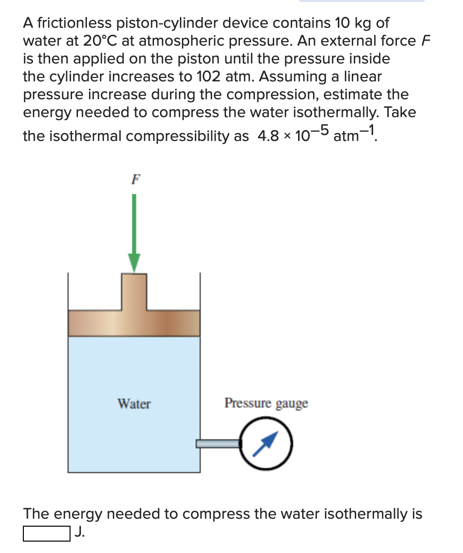 Solved A frictionless piston-cylinder device contains 10 kg | Chegg.com