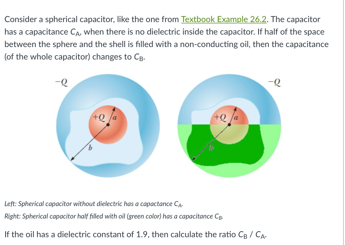 Solved Consider A Spherical Capacitor Like The One From