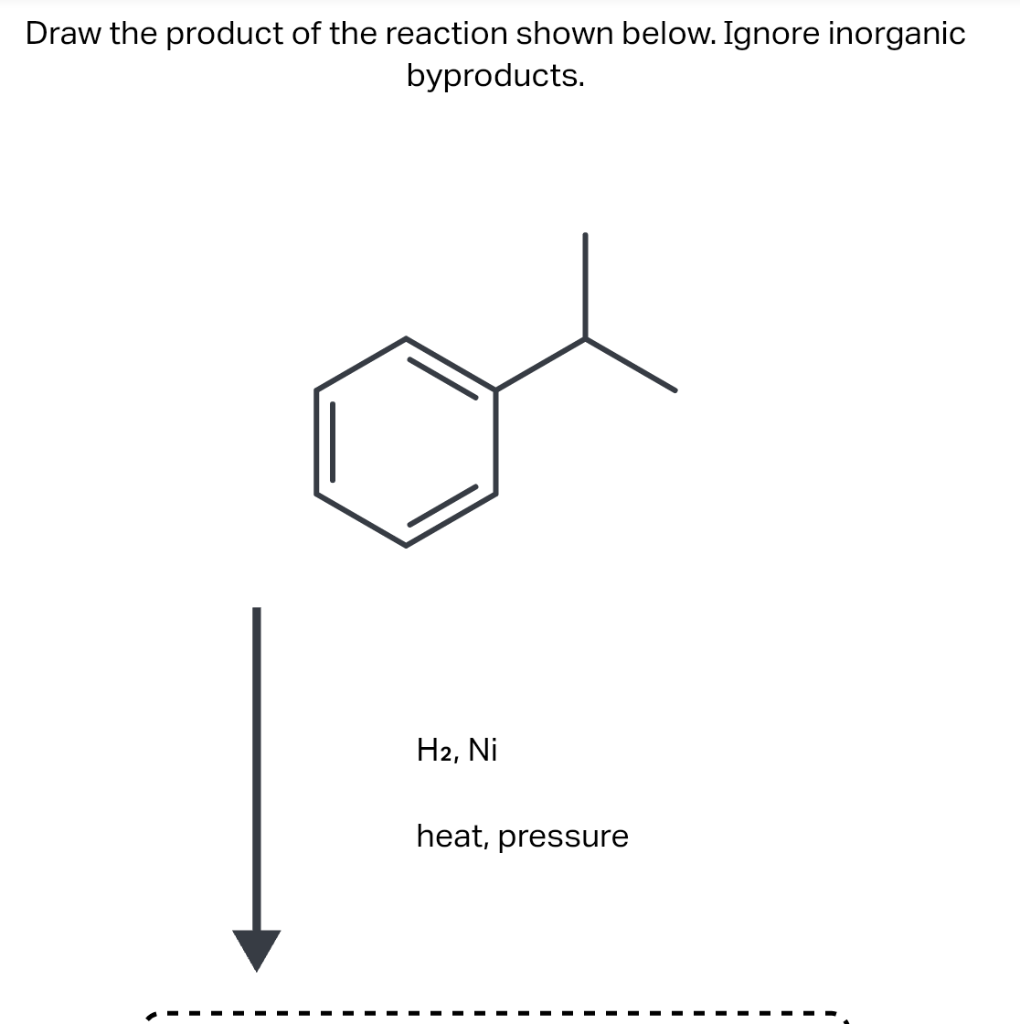 Solved Draw the product of the reaction shown below. Ignore | Chegg.com