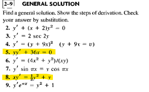 Solved 2-9 ﻿GENERAL SOLUTIONFind a general solution. Show | Chegg.com