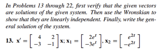 Solved In Problems 13 through 22, first verify that the | Chegg.com