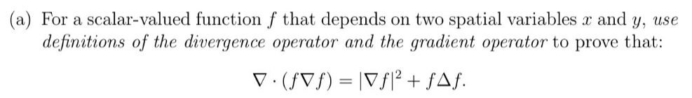 Solved (a) For a scalar-valued function f that depends on | Chegg.com