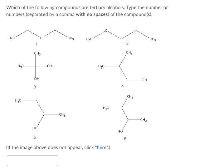 Solved Which of the following compounds are tertiary | Chegg.com